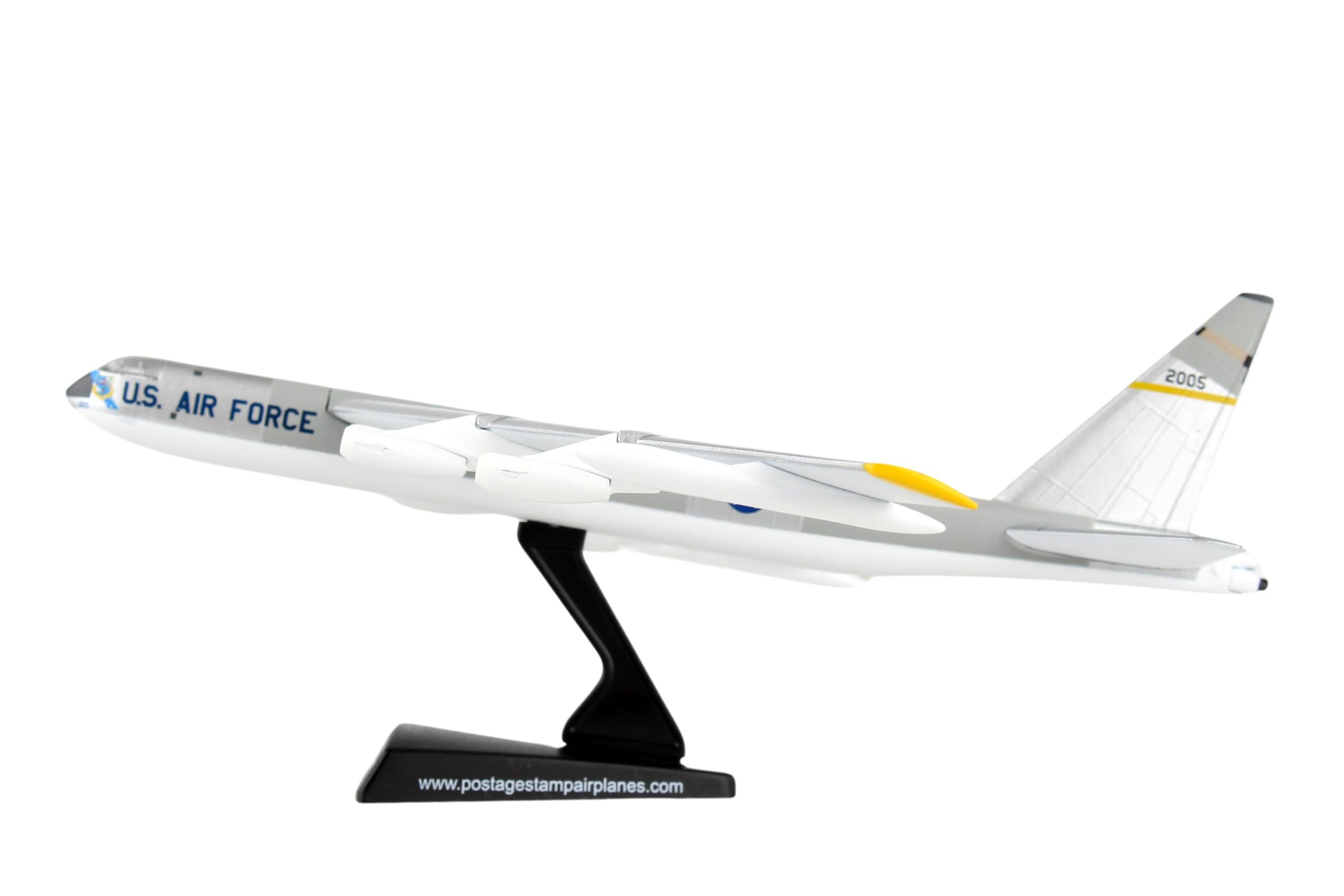 Daron Worldwide Trading Postage Stamp USAF B-52 Stratofortress 1/300 Silve Airplane Model
