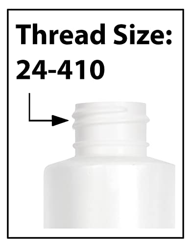 JUVITUS 4 oz / 120 ml White Refillable Plastic Cylinder Squeeze Bottle with Black Trigger Sprayer - 12 PACK