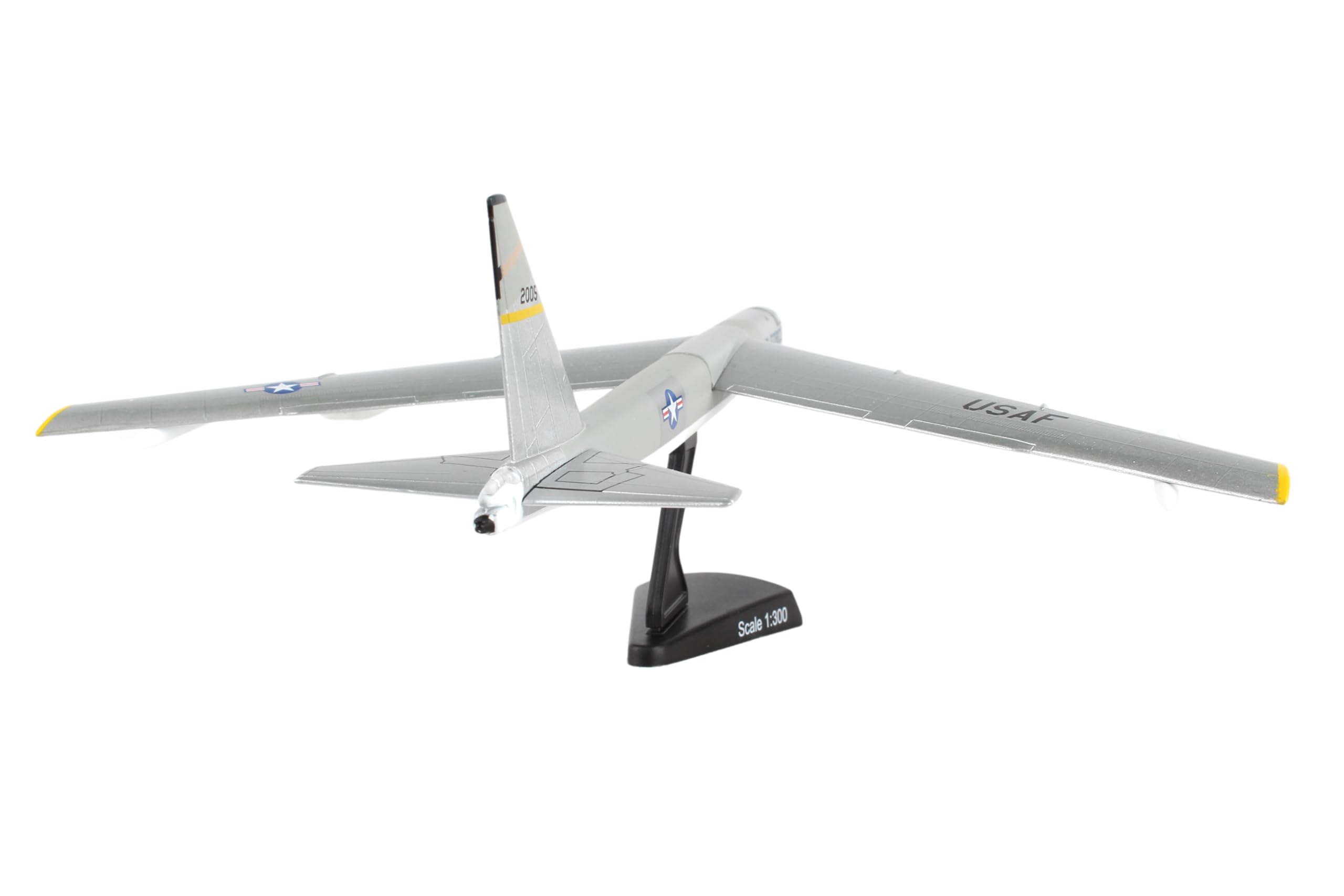 Daron Worldwide Trading Postage Stamp USAF B-52 Stratofortress 1/300 Silve Airplane Model
