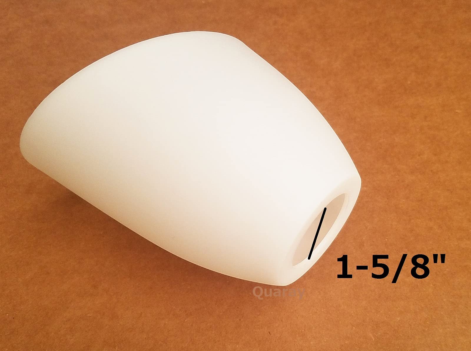 2-Pack 4-1/2" Quaray T50 Color Plastic Lamp Shade for Floor Lamp (White)