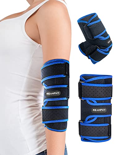 Elbow Brace, Adjustable Elbow Splint Support Immobilizer Brace Stabilizer Sleeping for Cubital Tunnel Syndrome, Comfortable for Ulnar Nerve entrapment Relief Pain and Tendinitis Arm Straightener Fit Men & Women