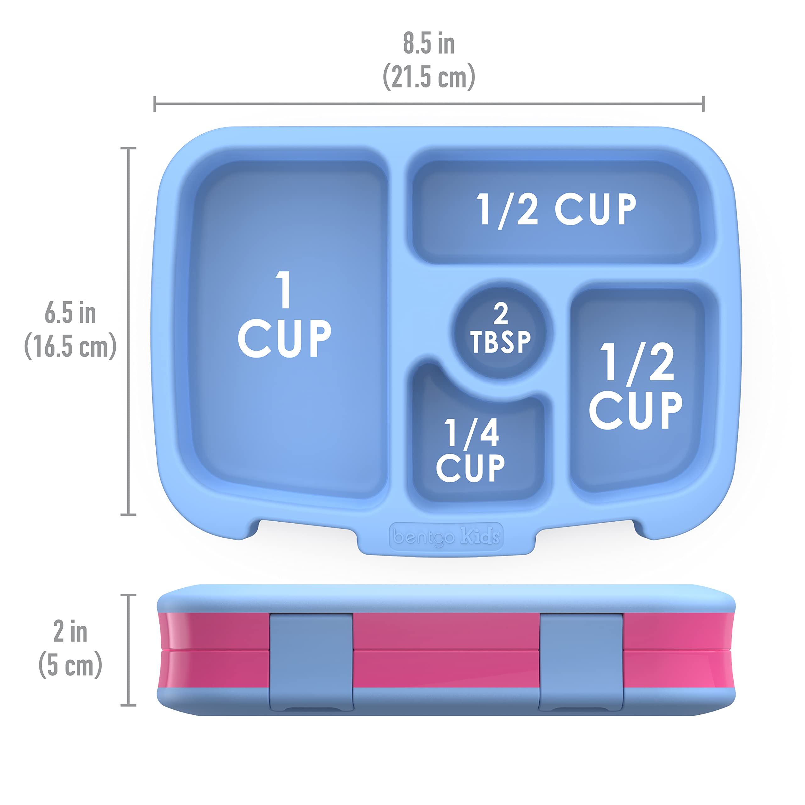 Bentgo Kids Prints Lunch Box Kids Water Bottle - New & Improved 2023 (Rainbows and Butterflies)