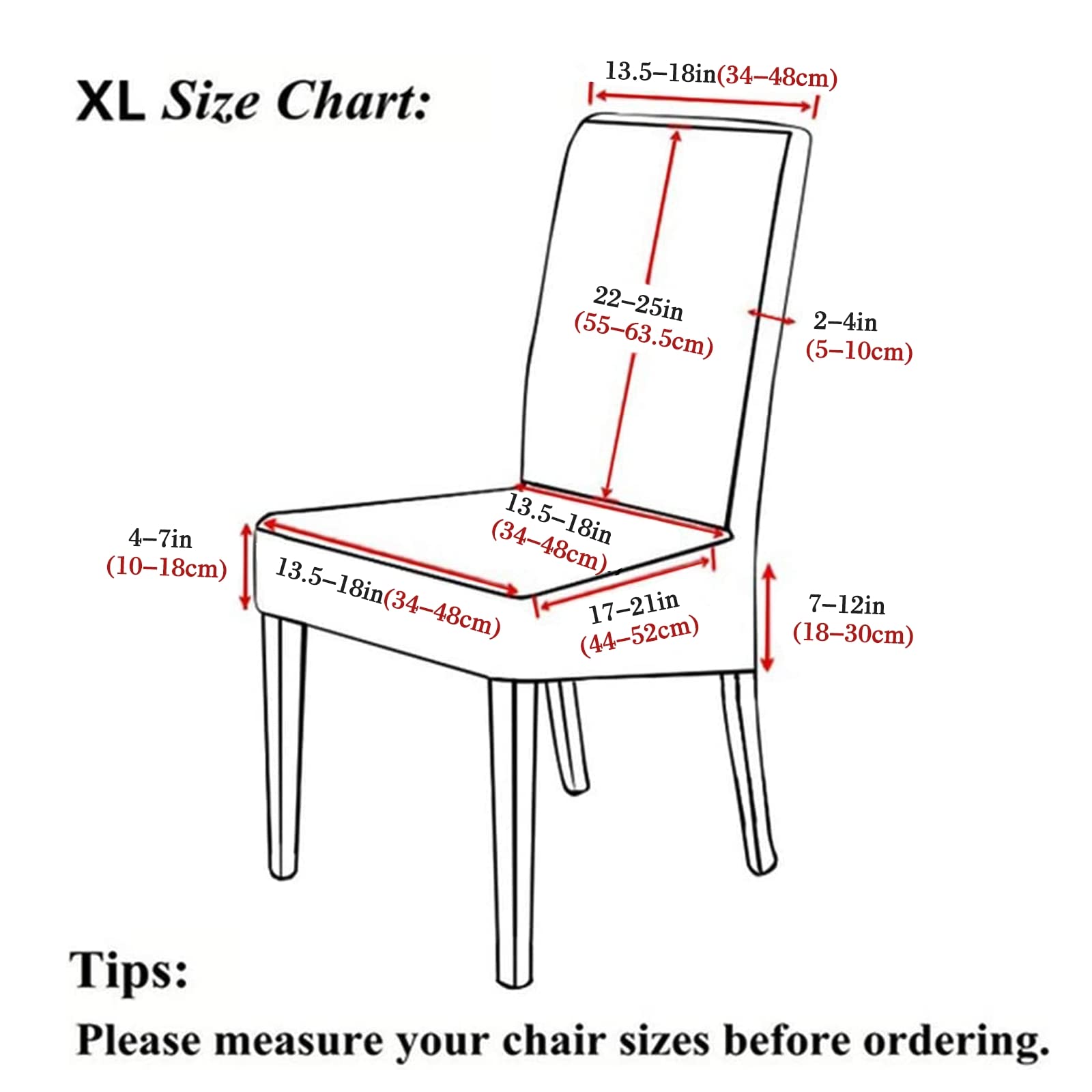 Stretch Dining Chair Slipcovers, XL/Oversized Removable Washable Soft Spandex Extra Large Dining Room Chair Covers for Kitchen Hotel Table Banquet Solid Color (2 Per Set, Gray)