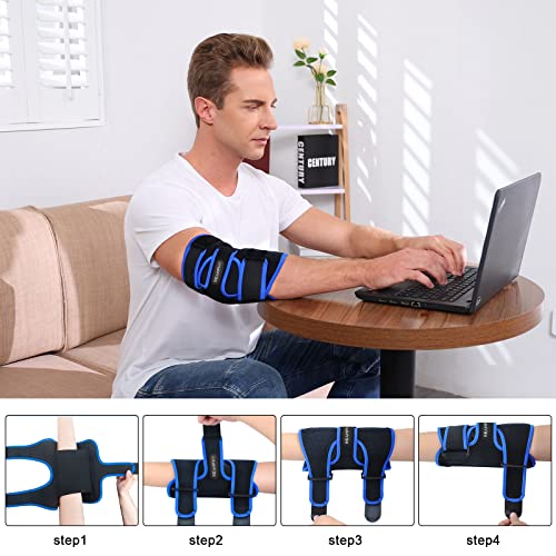 Elbow Brace, Adjustable Elbow Splint Support Immobilizer Brace Stabilizer Sleeping for Cubital Tunnel Syndrome, Comfortable for Ulnar Nerve entrapment Relief Pain and Tendinitis Arm Straightener Fit Men & Women