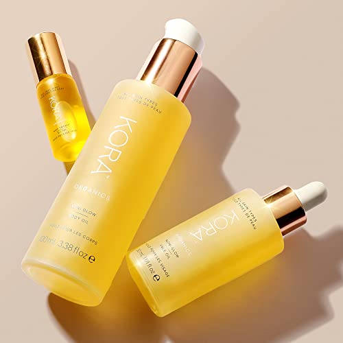 KORA Organics Noni Glow Plumping Face Oil | Nourish & Illuminate | Certified Organic | Cruelty Free | 0.34 fl oz