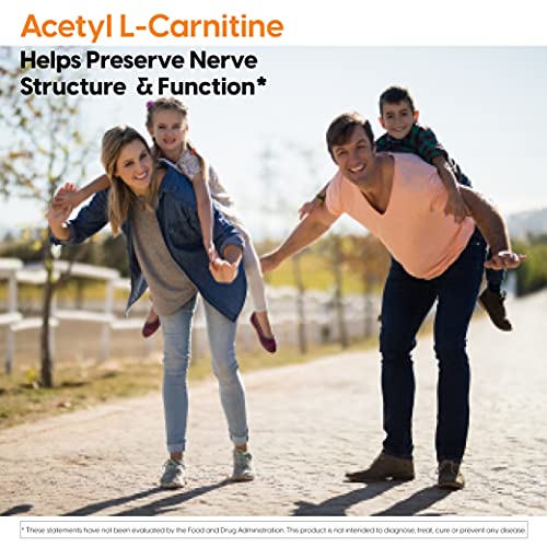 Doctor's Best Acetyl L-Carnitine, Help Boost Energy Production, Support Memory/Focus, Mood, Non-GMO, Vegan, Gluten Free, 120 Count (Pack of 1) (DRB-00152)