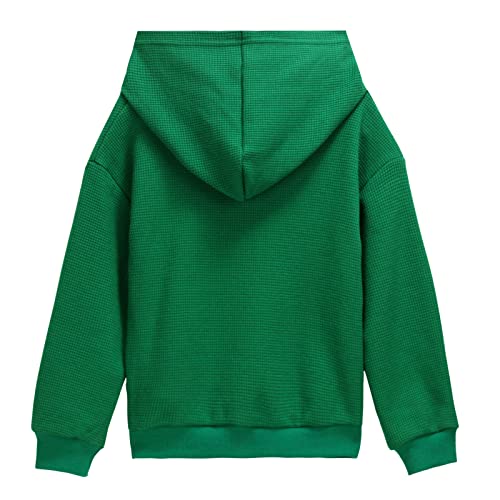 WELAKEN WAFFLE Fabric Hoodie Sweatshirt with Cute Rockets Pattern for Kid's & Toddler Unisex