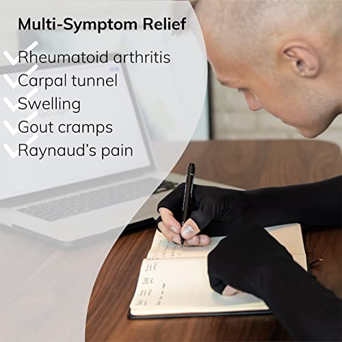 BraceAbility Compression Arthritis Gloves - Copper Hand Support for Rheumatoid or Psoriatic Arthritis, Carpal Tunnel Syndrome, Osteoarthritis, Swelling, Gout and Raynaud's Pain (Small - Pack of 2)