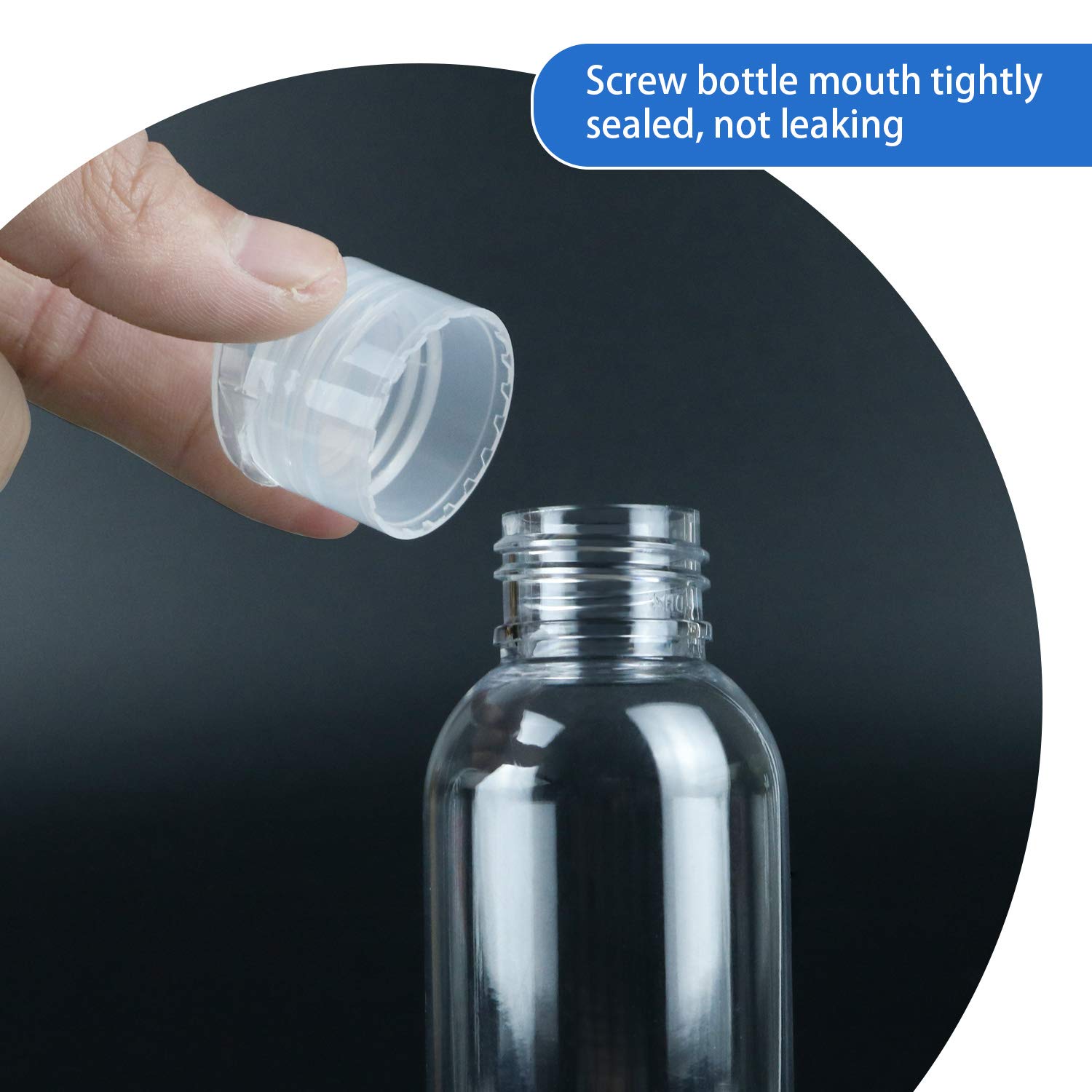 TRENDBOX 12 Pack Plastic Empty Bottles with Flip Cap for Shampoo, Lotions, Liquid Body Soap, Cream (4 oz / 120 ml)