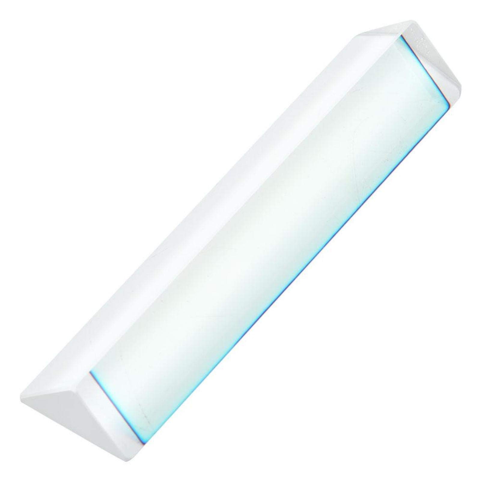 Optical Glass Prism, K9 Optical Glass Triangle Prism Right Angle Prism for Physics Teaching Tools(15x15x87mm)