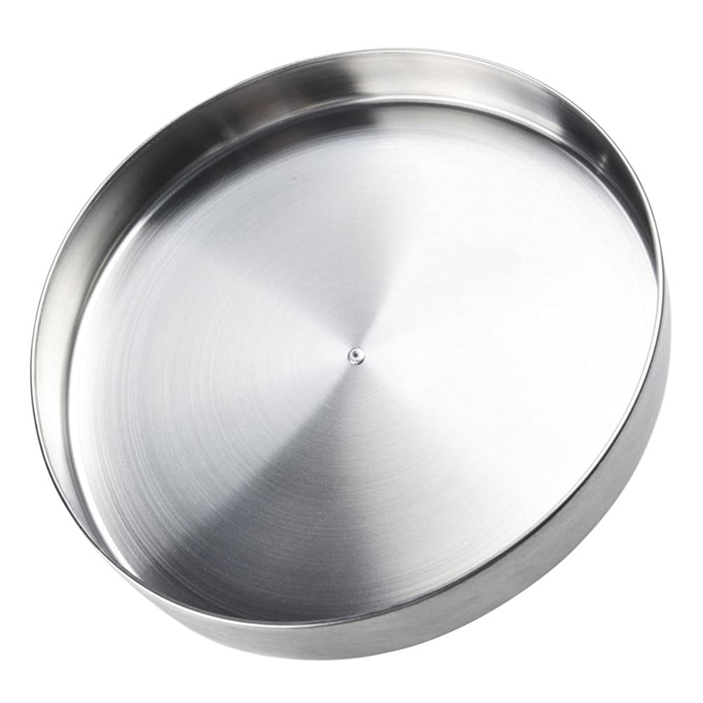 Cabilock Lazy Susan Turntable Kitchen Storage Organizer Multifunctional Stainless Steel Organizer for Can or Seasonings (M)
