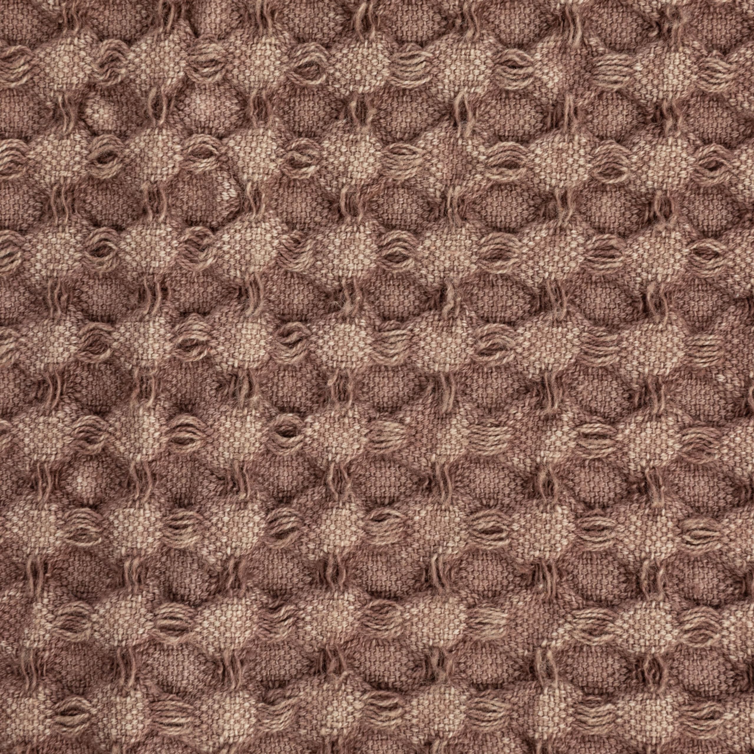 Bloomingville Cotton Waffle Weave, Brown Tea Towel, Purple