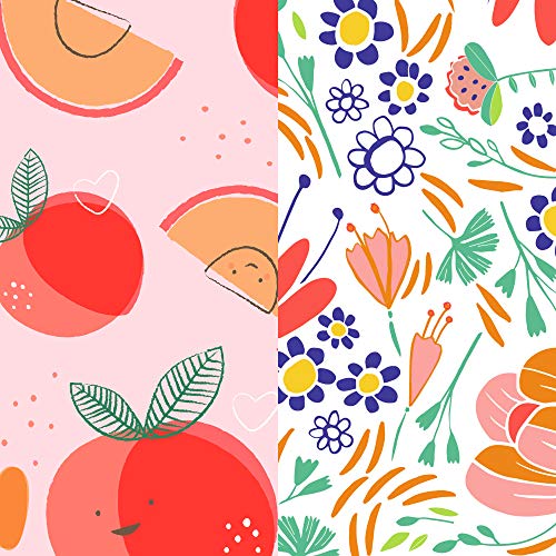 The Honest Company Clean Conscious Diapers | Plant-Based, Sustainable | Just Peachy + Flower Power | Super Club Box, Size 4 (22-37 lbs), 120 Count