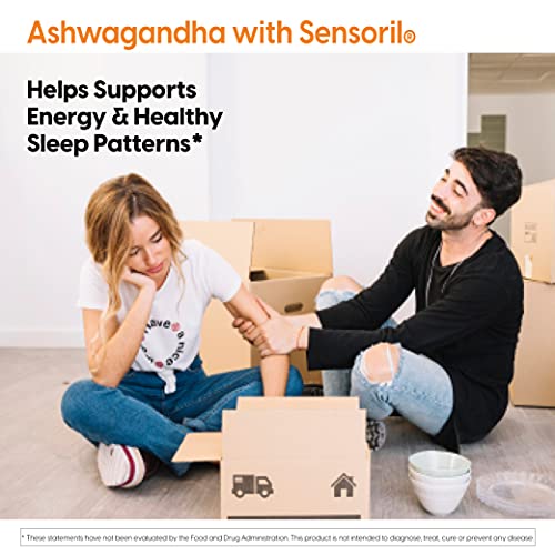 Doctor's Best Ashwagandha with Sensoril, Ayurvedic Herb, Standardized Withania somnifera Extract, Clinically Proven to Support Mental Focus, Cardiovascular Health & Healthy Energy, 125mg, 60 Count