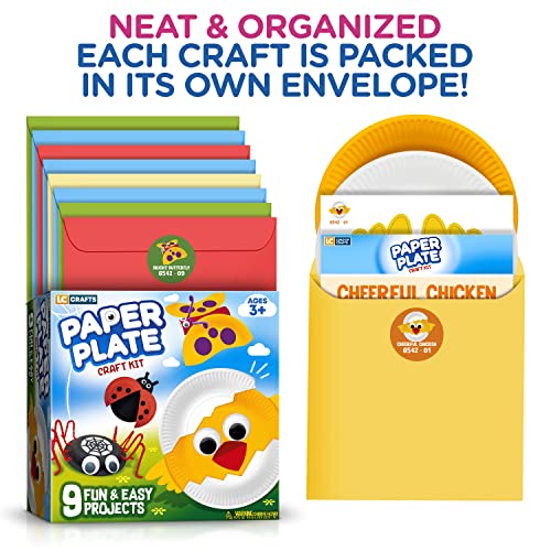 Arts and Crafts for Toddlers, Create Animal Crafts from Paper Plates, Includes All Supplies and Instructions, Best Craft Project Kit for Ages 2-5