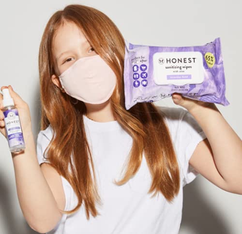 The Honest Company Sanitizing Alcohol Wipes, Lavender, 50 Count (Pack of 3)