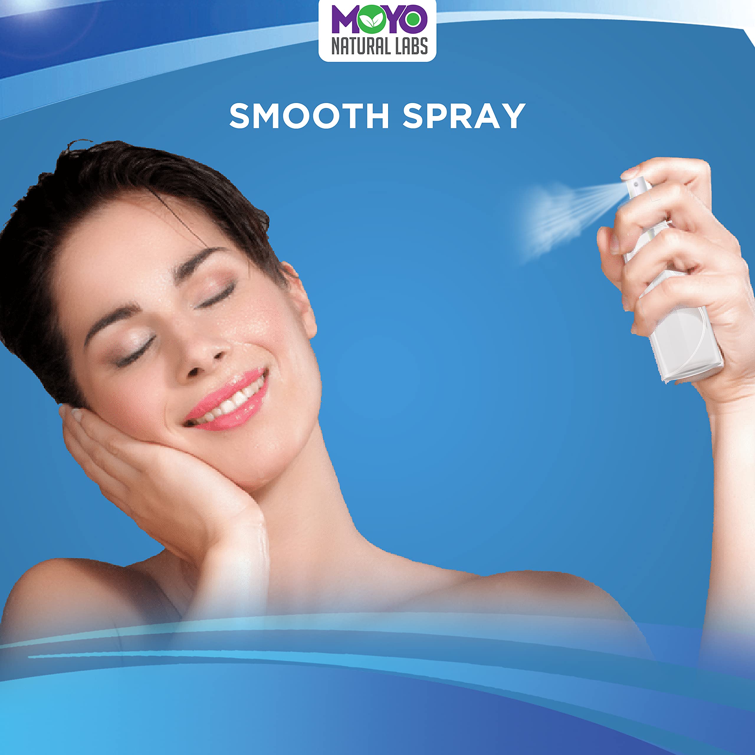 MoYo Natural Labs 4 Oz Fine Mist Spray Bottles Empty Travel Containers, Bpa Free Hdpe Plastic for Essential Oils & Liquids/Cosmetics (neck 20-410) (Pack Of 12, Translucent Hdpe White Spray)