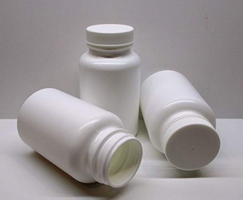 120cc White HDPE S-Packer Wide Mouth Round Plastic Bottle - 38-400 Neck 100 Pack Pharmaceutical Grade