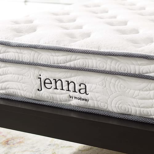 Modway Jenna 8” Innerspring and Memory Foam Queen Mattress With Individually Encased Coils