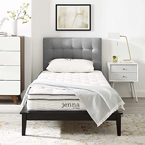 Modway Jenna 8” Innerspring and Memory Foam Queen Mattress With Individually Encased Coils