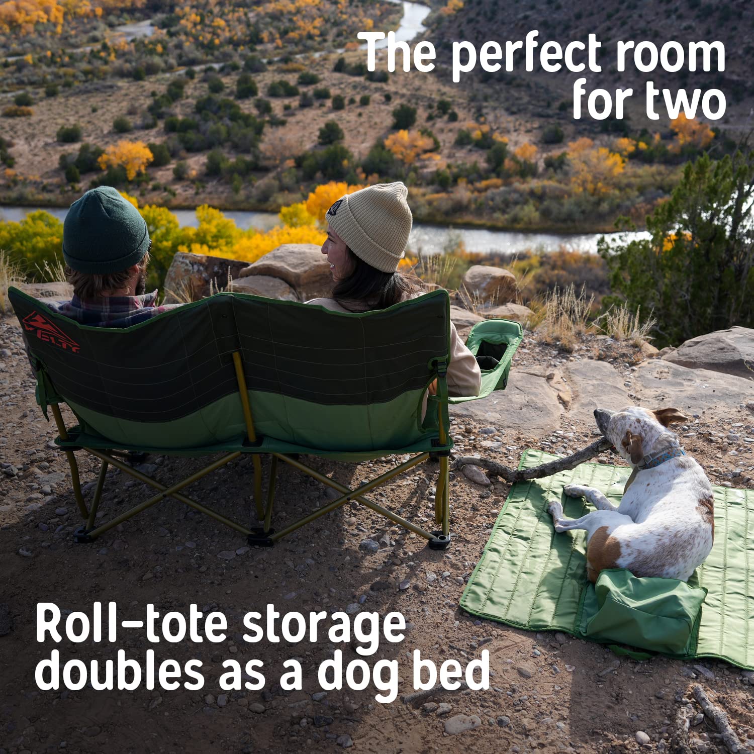 Kelty Low Loveseat, Canyon Brown/Beluga For Camping