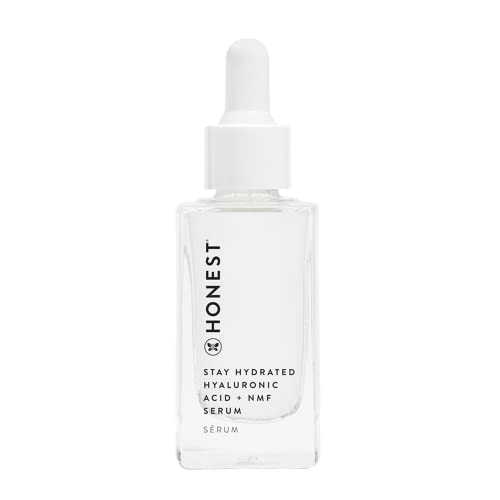 Honest Beauty Stay Hydrated Hyaluronic Acid + NMF Serum with 3 Types of Hyaluronic Acid | EWG Certified + Dermatologist Tested | Vegan + Cruelty Free | 30 mL
