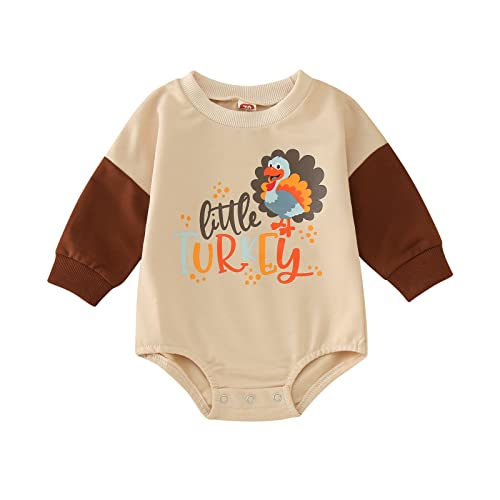 Newborn Baby Halloween Onesie Pumpkin Outfit Oversized Waffle Knit Sweater Bodysuit Pullover Baby Ghost Sweatshirt Romper