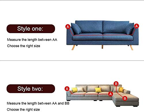 IMYOGI High Stretch Sofa Covers Velvet Sofa Cover Corner Sofa Cover Stylish Soft Durable Furniture Protector Couch Cover for 4 Cushion-4 Seater+4 Seater-Lake Blue