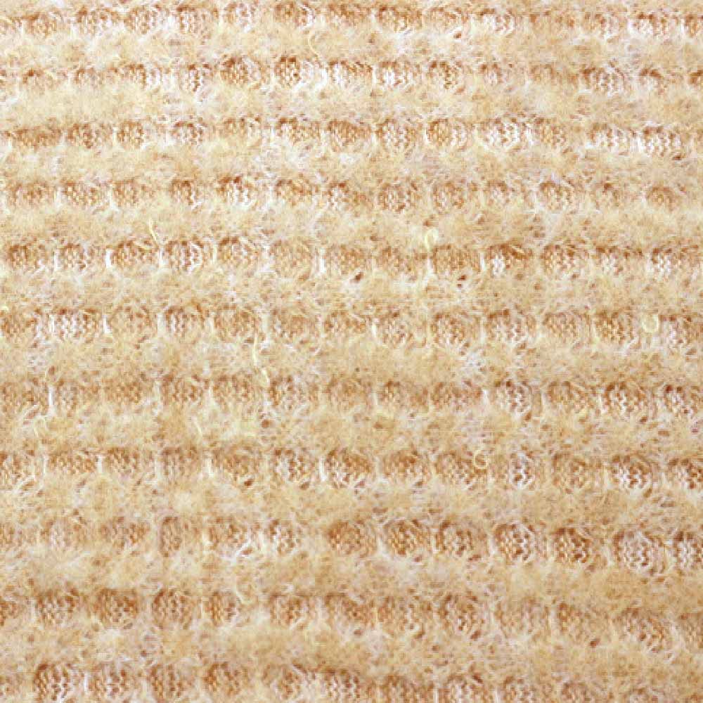 Toast Chambray Waffle Brush Poly Rayon Spandex Knit Fabric