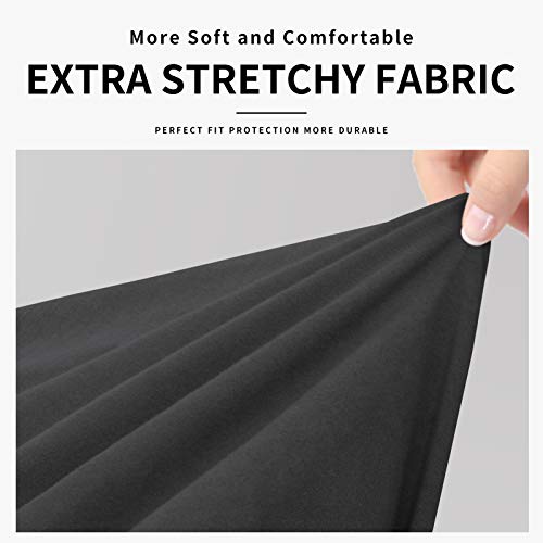 Easy-Going 100% Dual Waterproof Recliner Cover Stretch Soft Couch Cover for Dogs, Sofa Slipcover for Recliner Couch Leakproof Furniture Protector for Kids, Pets Dark Gray