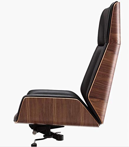 Mobília de escritório de Couro da Micro fibra da cadeira do computador do escritório do Giro de bentwood para a casa poltrona de Couro da tarefa da conferência-A