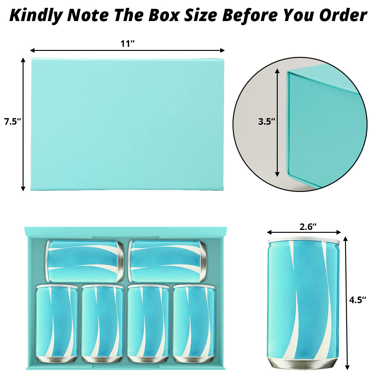 Gift Box 11x7.5x3.5 Inches,Sky Blue Gift Boxes with Magnetic Lid,Christmas Gift Box Contains Card, Ribbon, Shredded Paper Filler Gift Box for Gift Packaging,Christmas Birthdays Gift Packaging