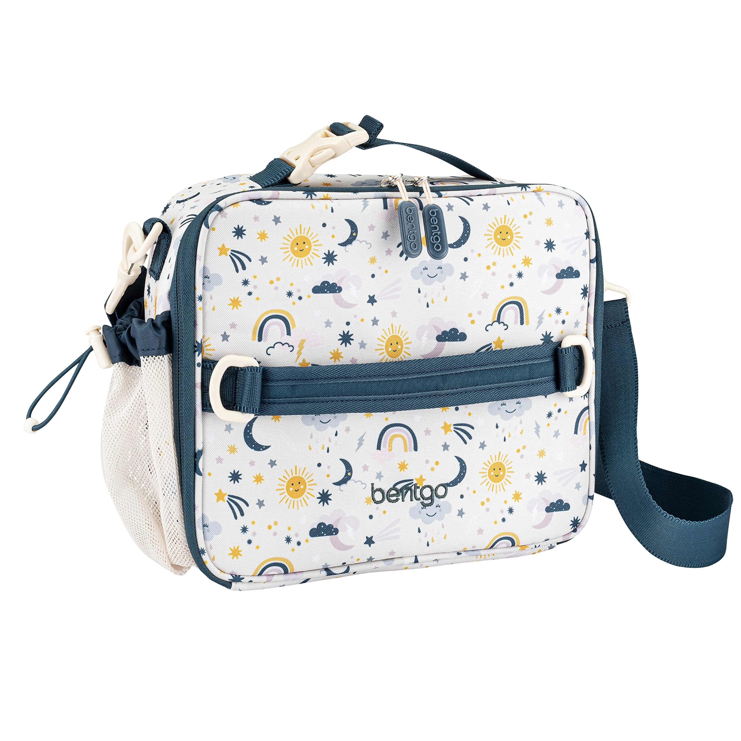 Bentgo Prints Insulated Lunch Bag Set With Kids Bento-Style Lunch Box (Friendly Skies)