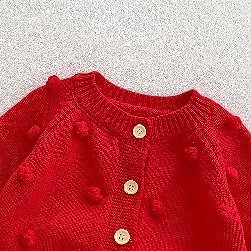Unisex Baby Sweatshirt Waffle Knit Baby Clothes Warm Solid Color Long Sleeve Fall Winter Clothes Reindeer Shirt