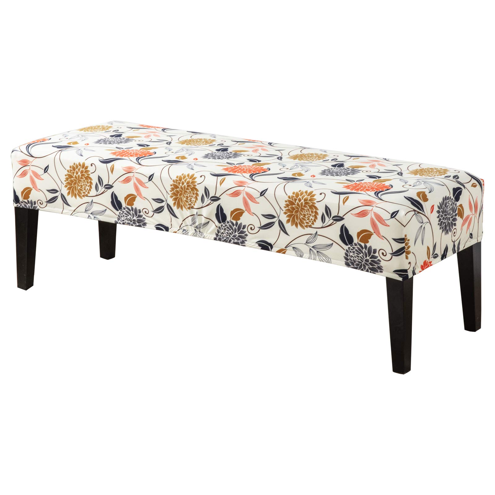 Eco-Ancheng Chair Cover Dining Bench Cover Removable Bench Slipcover Dining Chair Covers Stretch Bench Seat Furniture Protector Dining Chair Slipcovers for Living Room and Kitchen