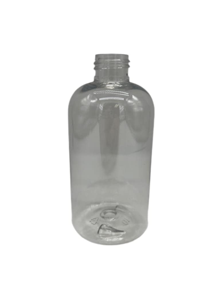 Natural Farms 4 oz Clear Boston Plastic Bottles -12 Pack Empty Bottle Refillable - BPA Free - Essential Oils - Aromatherapy | White Twist Top Caps - Made in the USA
