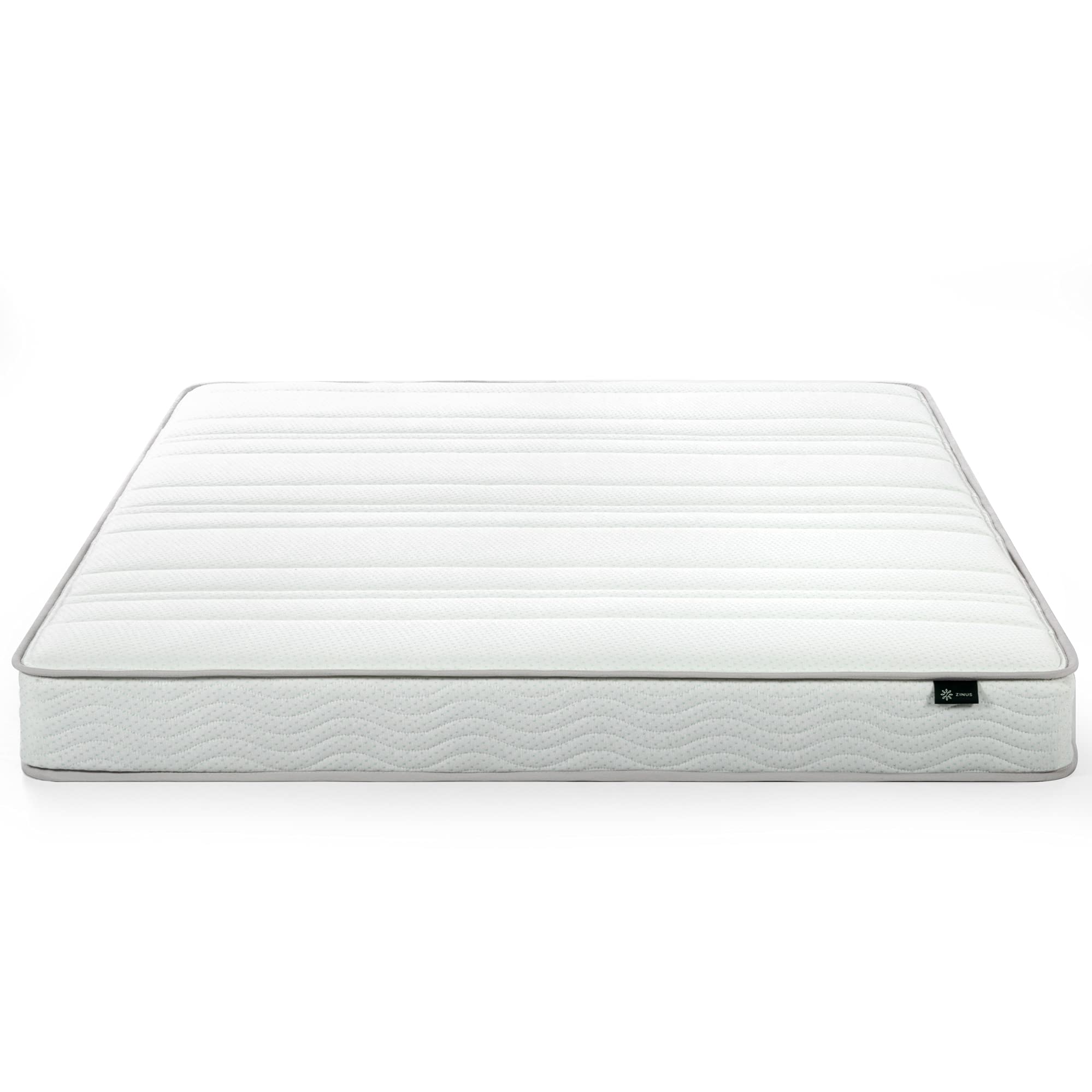 ZINUS 6 Inch Foam and Spring Mattress, Queen, CertiPUR-US Certified Foams, Mattress in A Box, White