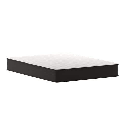 Flash Furniture Dream 10" Hybrid Spring and Foam Mattress in a Box, High Density Foam and Spring Hybrid Mattress for Pressure Relief, Queen