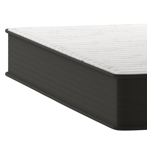 Flash Furniture Dream 10" Hybrid Spring and Foam Mattress in a Box, High Density Foam and Spring Hybrid Mattress for Pressure Relief, Queen