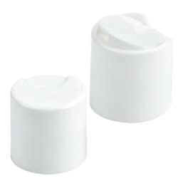 Natural Farms 4 oz Clear Cosmo Plastic Bottles -12 Pack Empty Bottle Refillable - BPA Free - Essential Oils - Aromatherapy | White Press Down Disc Cap - Made in the USA