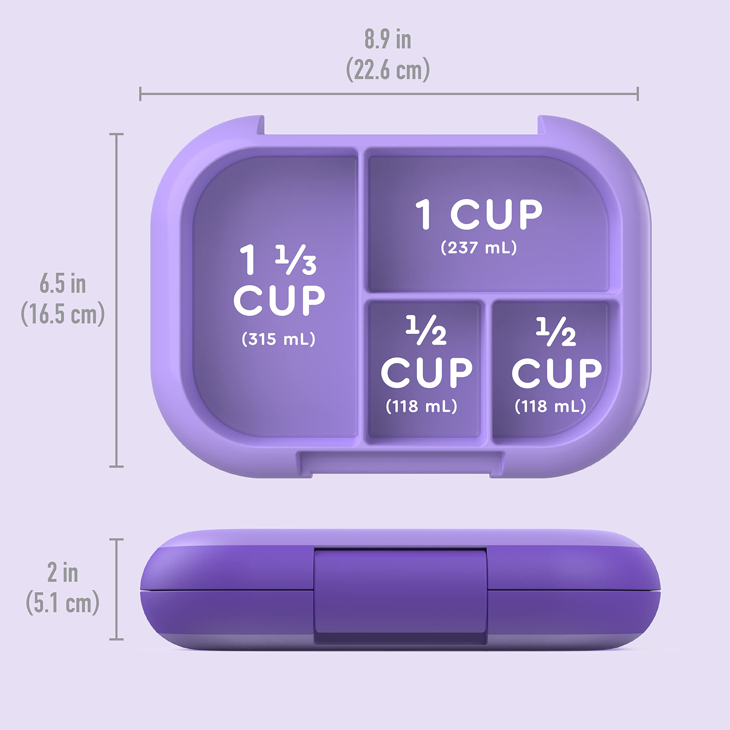 Bentgo® Kids Chill Lunch Box Water Bottle - New & Improved 2023 (Purple)