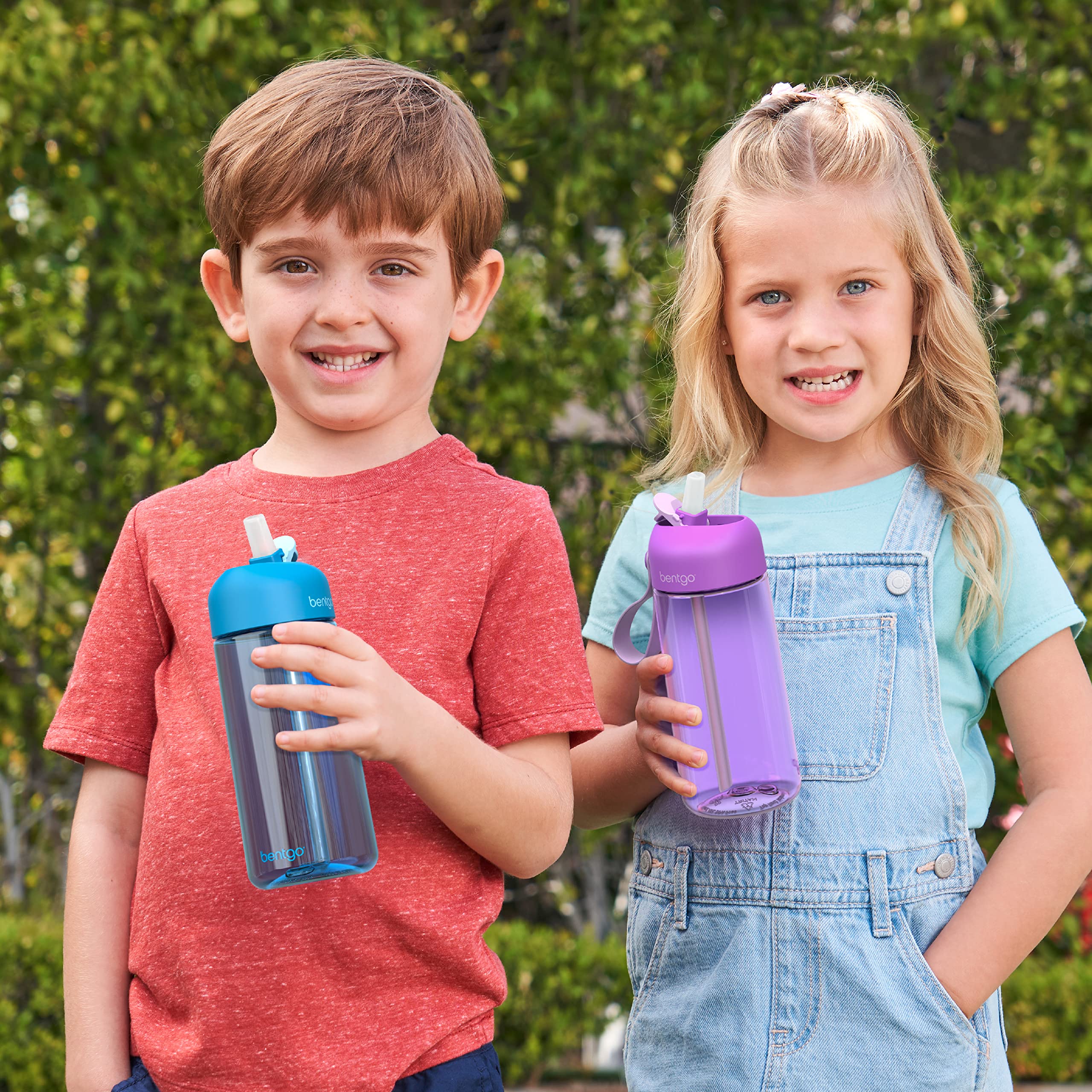 Bentgo® Kids Chill Lunch Box Water Bottle - New & Improved 2023 (Purple)