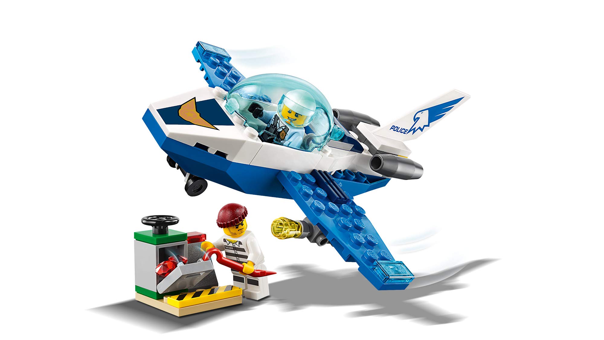 LEGO City Sky Police Jet Patrol 60206 Building Kit (54 Pieces)