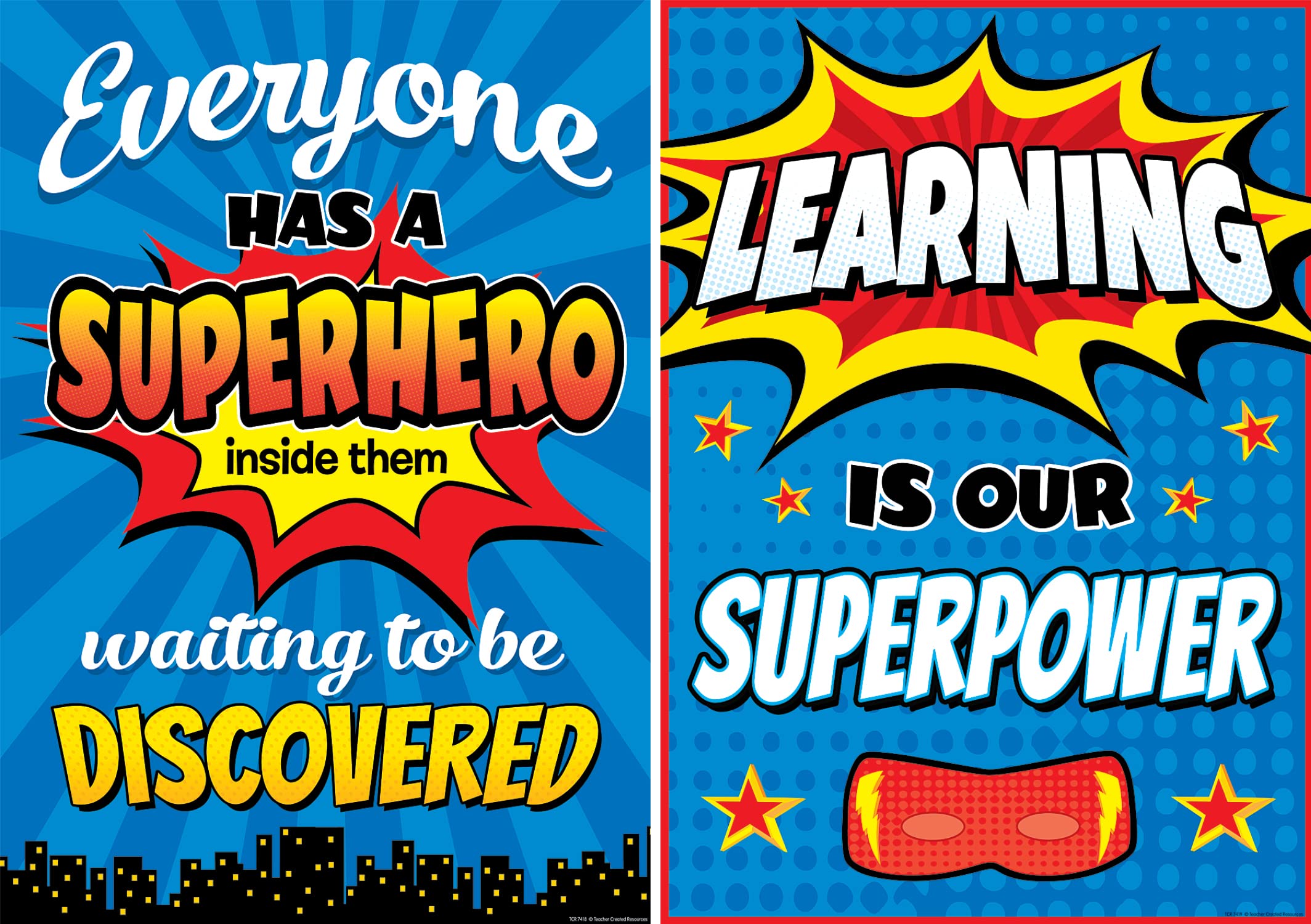 Teacher Created Resources Superhero Positive Poster Pack (TCR6666)