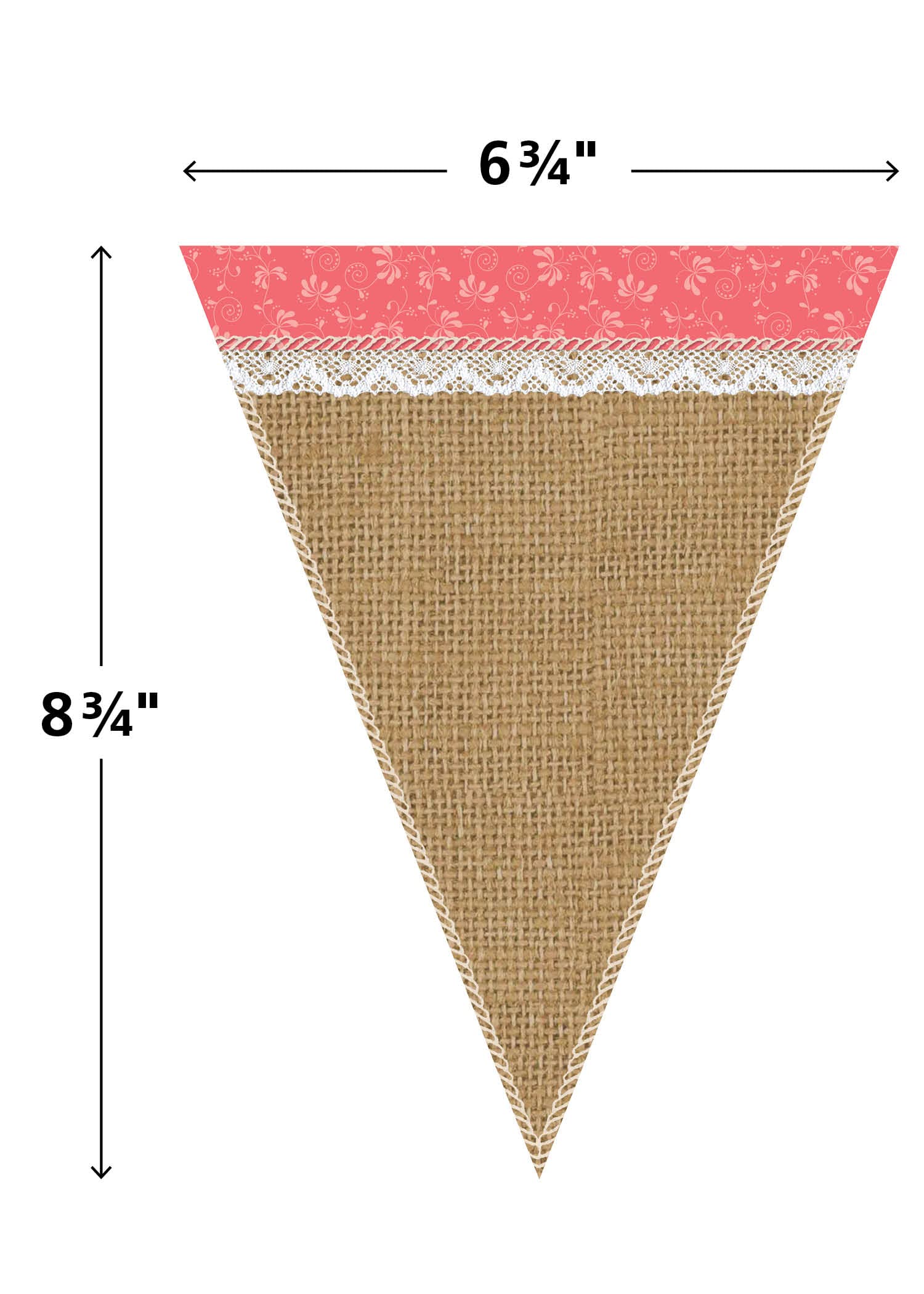 Teacher Created Resources Shabby Chic Pennants (77170)
