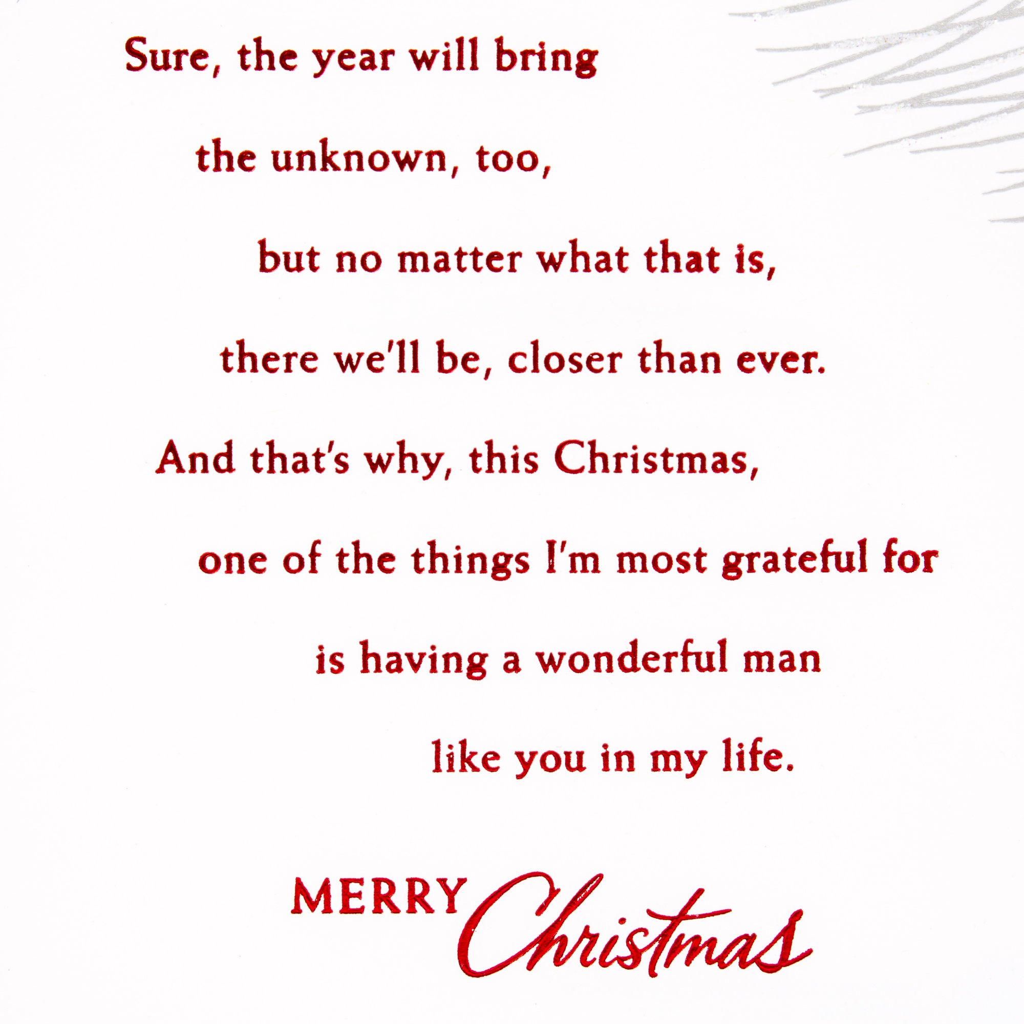 Hallmark Christmas Romantic Card for Husband or Boyfriend (Love of My Life Forever) (0599XXH2085)