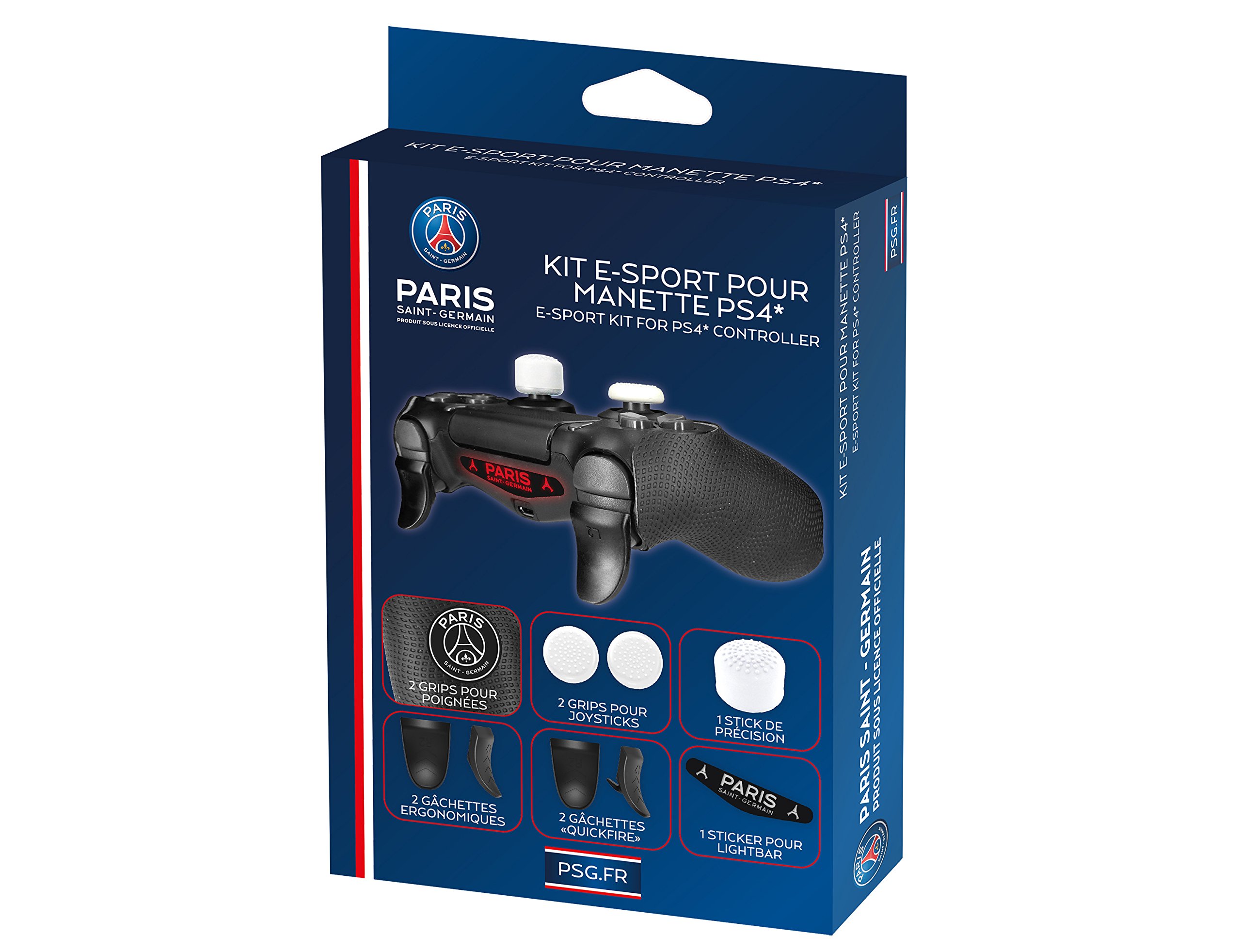 Subsonic - E-Sport Pack for Playstation 4 Controller - Official Licensed MCFC OM PSG Paris Saint Germain (PS4)