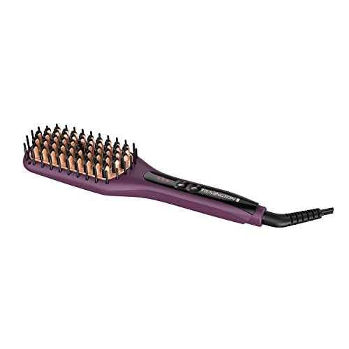 Remington Pro 2-In-1 Heated Straightening Brush with Thermaluxe Advanced Thermal Technology, Purple, CB7480SA