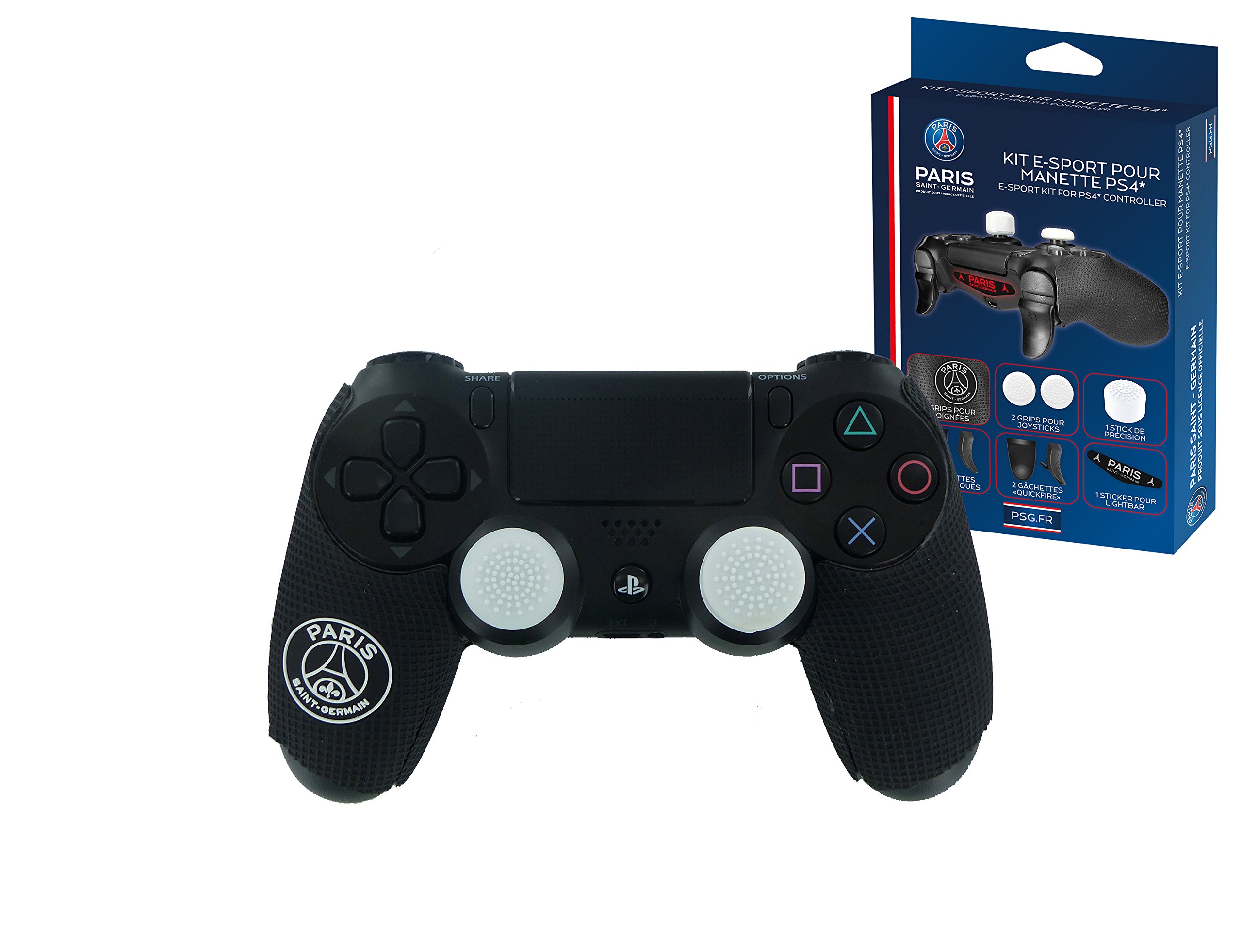 Subsonic - E-Sport Pack for Playstation 4 Controller - Official Licensed MCFC OM PSG Paris Saint Germain (PS4)