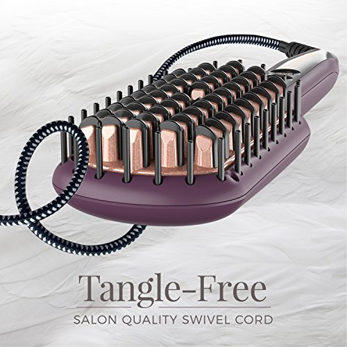Remington Pro 2-In-1 Heated Straightening Brush with Thermaluxe Advanced Thermal Technology, Purple, CB7480SA